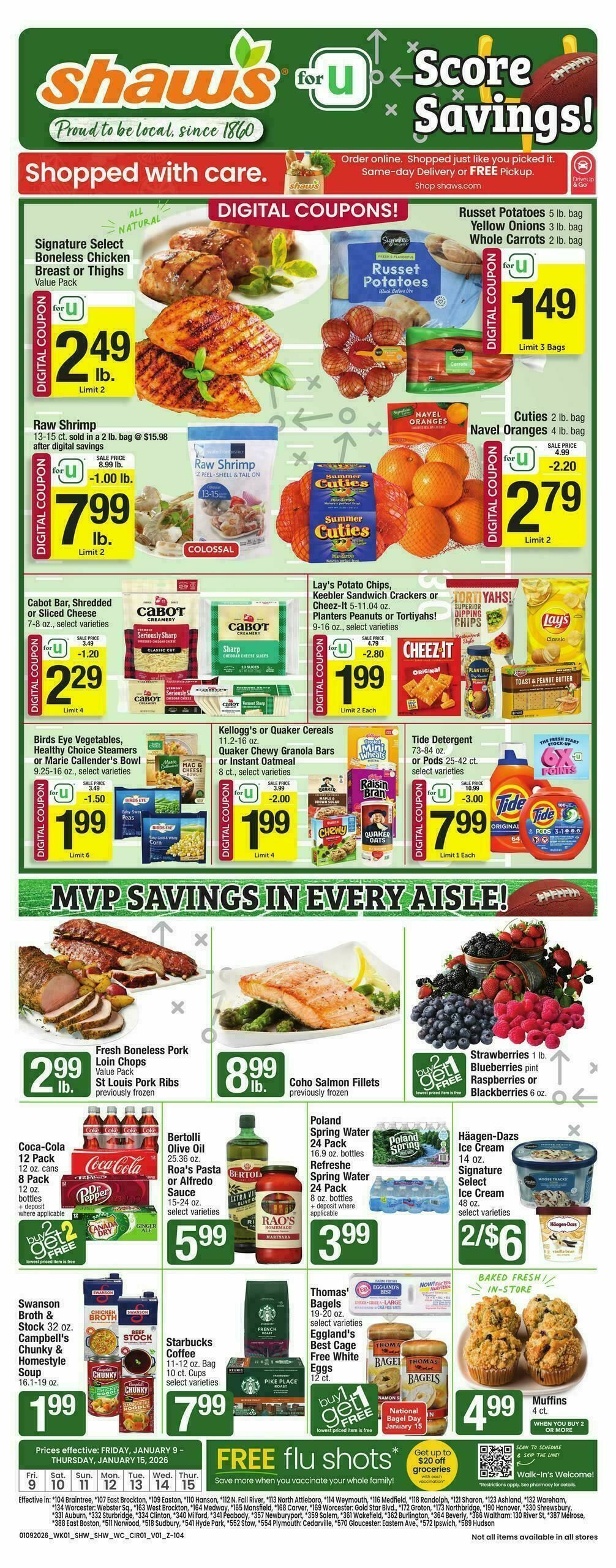 Shaw's Weekly Flyer from January 9