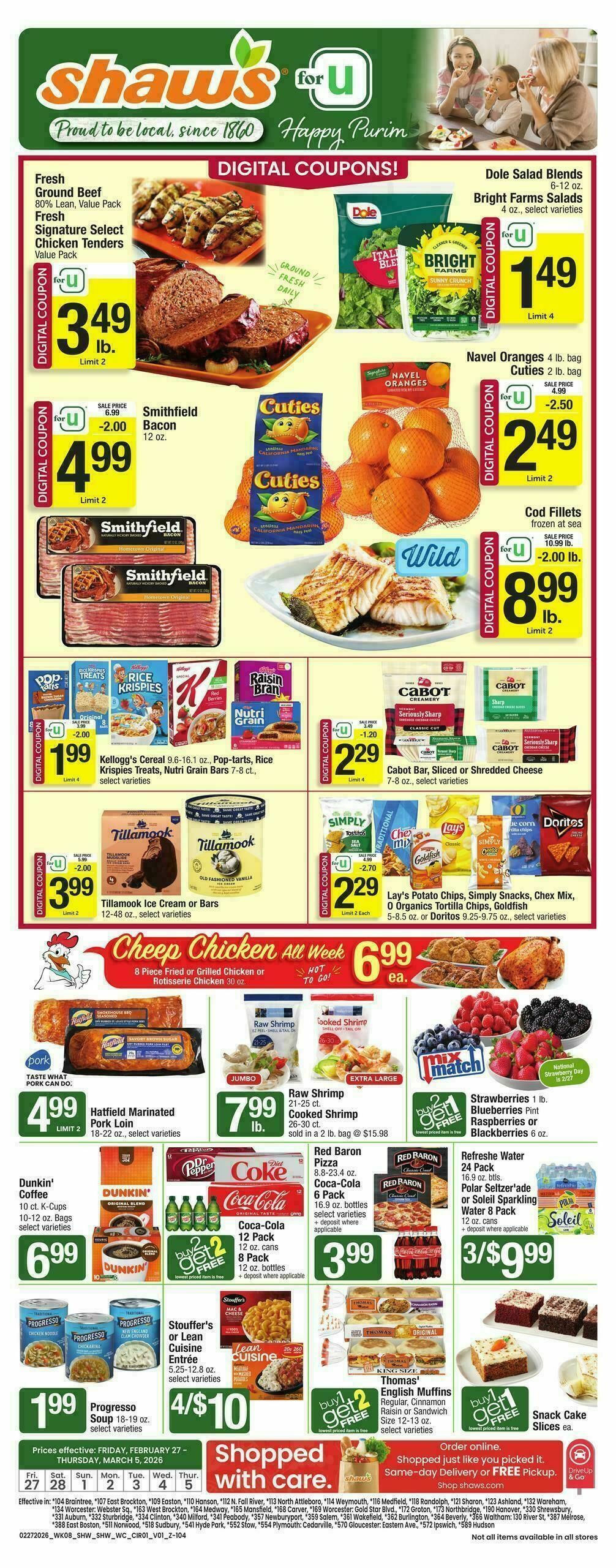 Shaw's Weekly Flyer from February 27