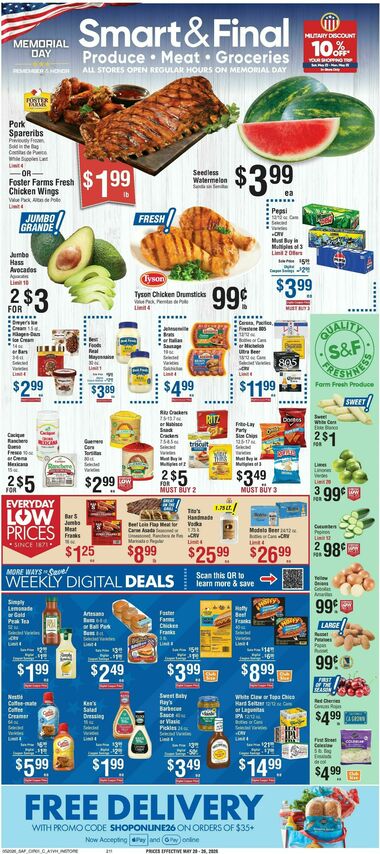 Smart & Final - Poway, CA - Hours & Weekly Ad