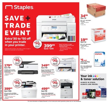 Staples Staples weekly ad