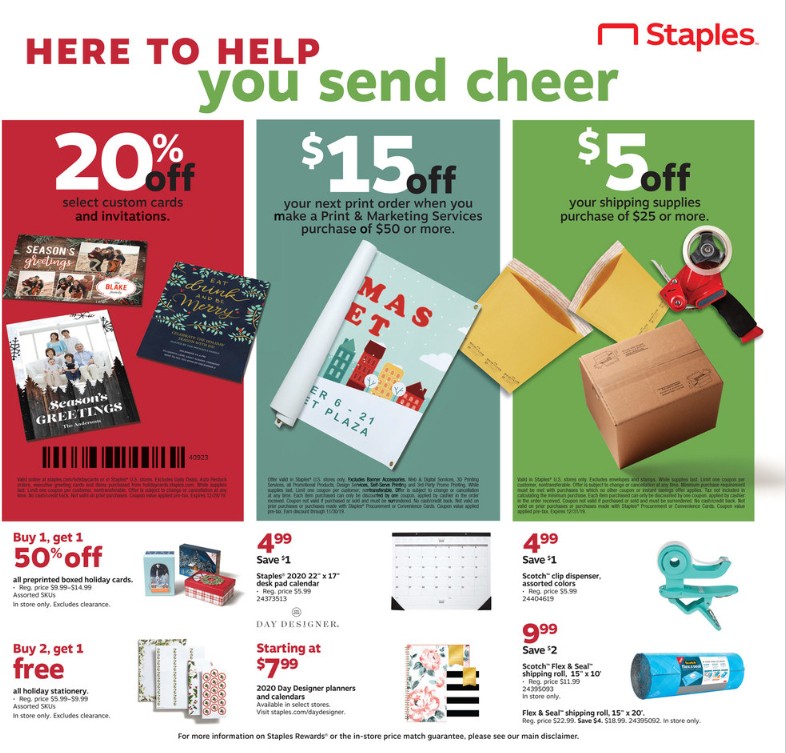 Staples Staples weekly ad from November 24