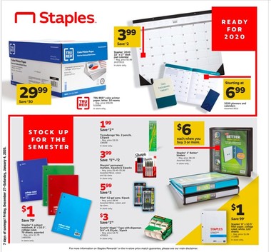 Staples Staples weekly ad