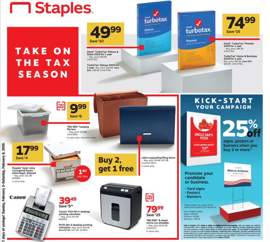Staples Staples weekly ad from February 2