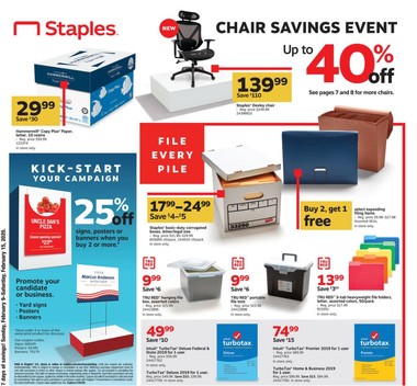 Staples Staples weekly ad