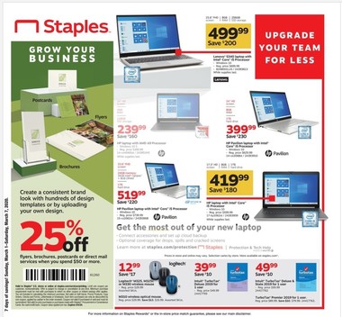Staples Staples weekly ad