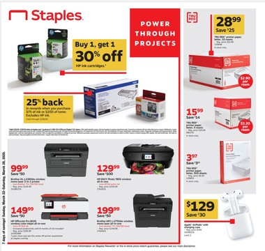 Staples Staples weekly ad