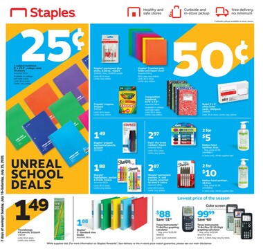 Staples Staples weekly ad