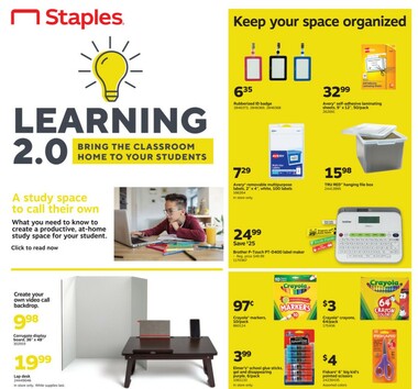 Staples Staples weekly ad