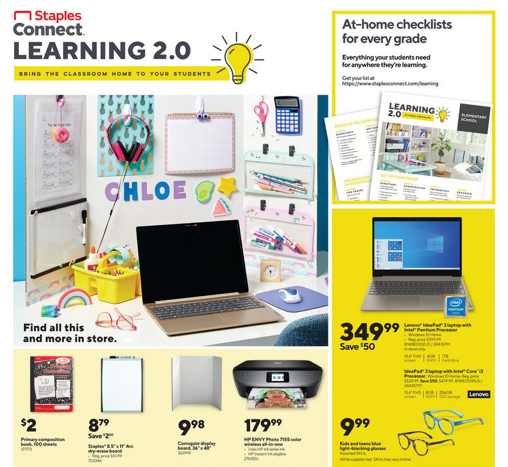 Staples Staples weekly ad from September 27
