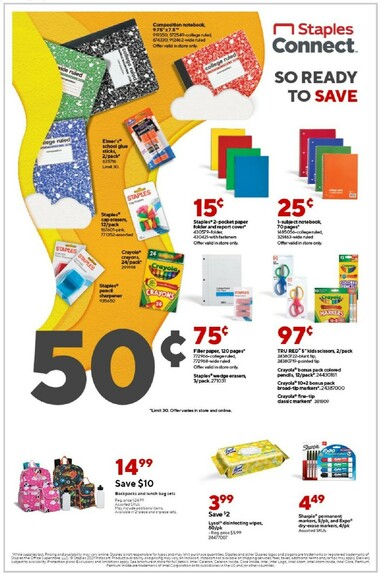 Staples Staples weekly ad