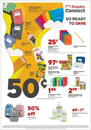 Staples Staples weekly ad