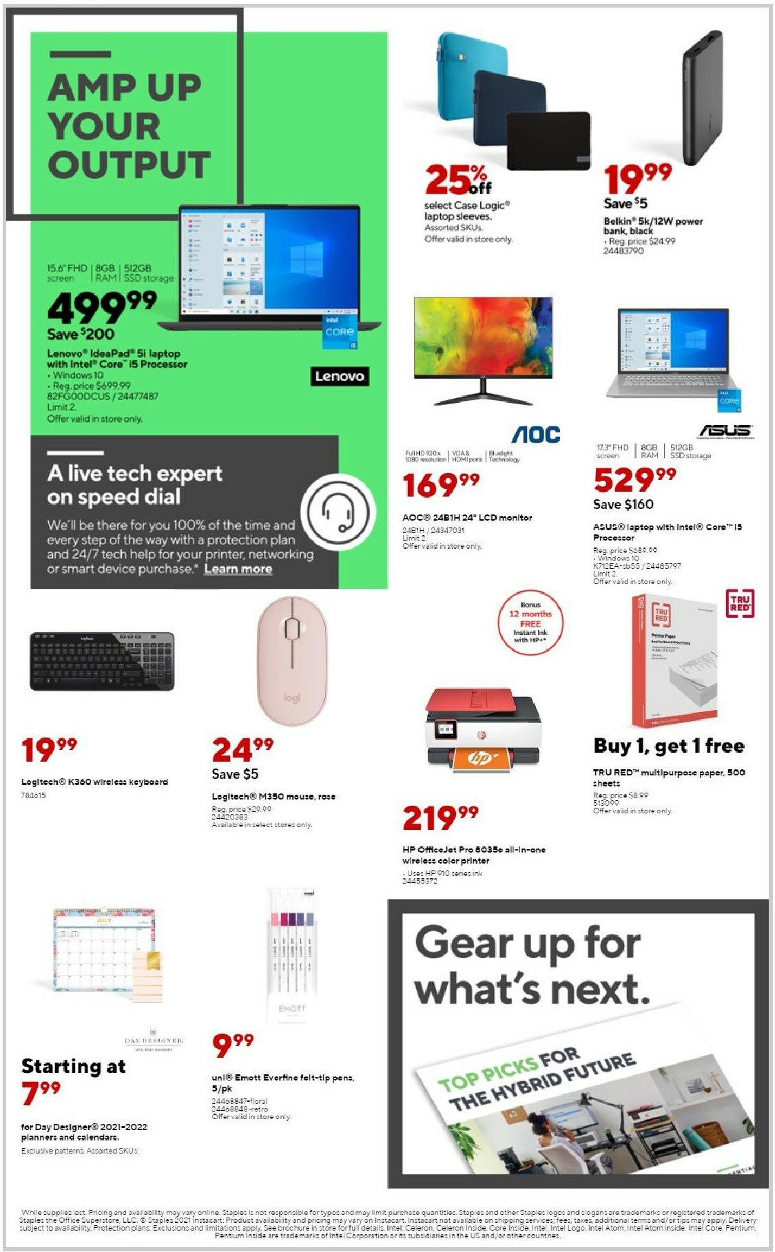 Staples Staples weekly ad from August 29