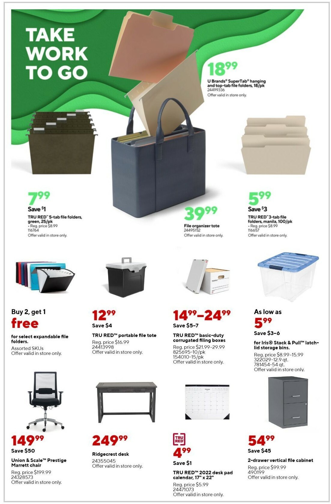 Staples Staples weekly ad from January 9