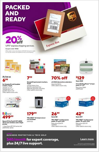 Staples Staples weekly ad