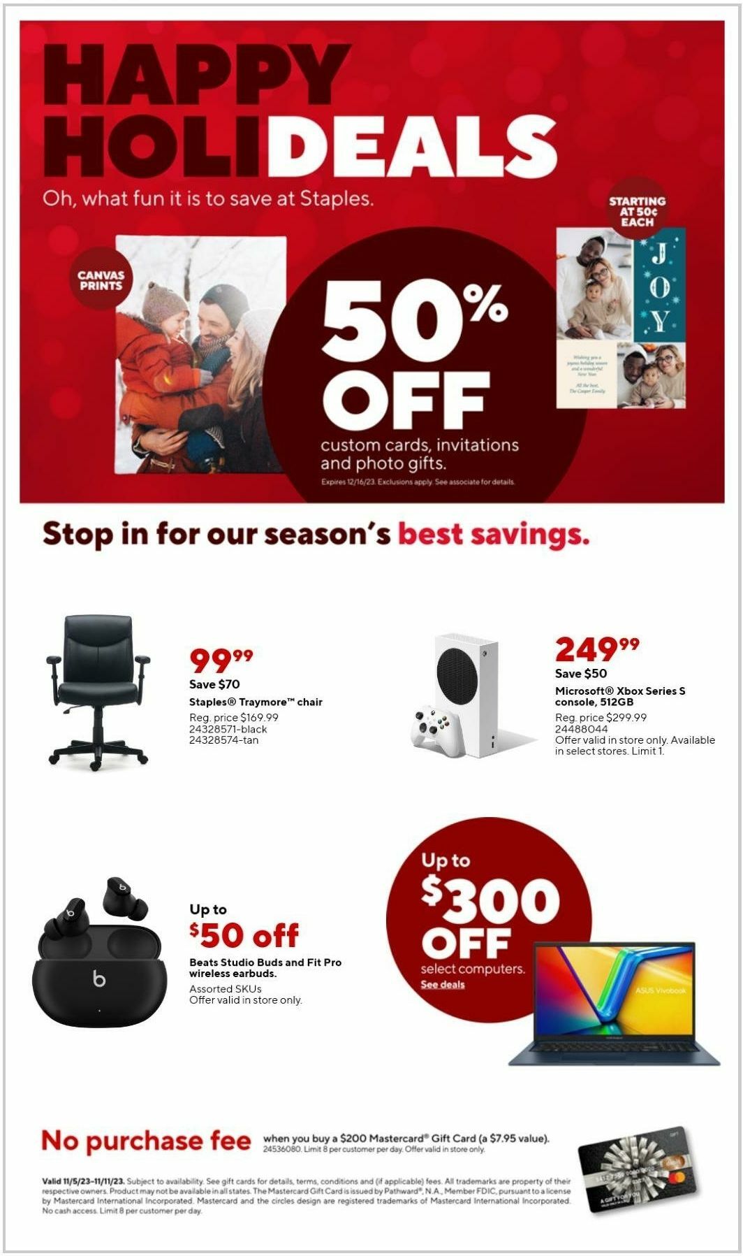 Staples Staples weekly ad from November 5