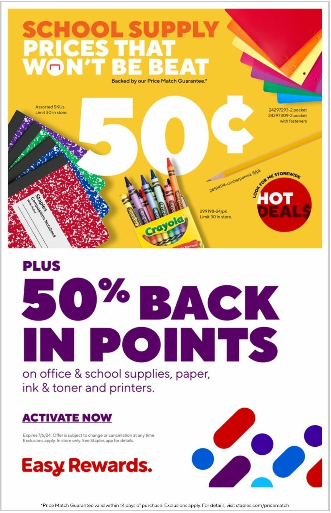 Staples Staples weekly ad from June 30