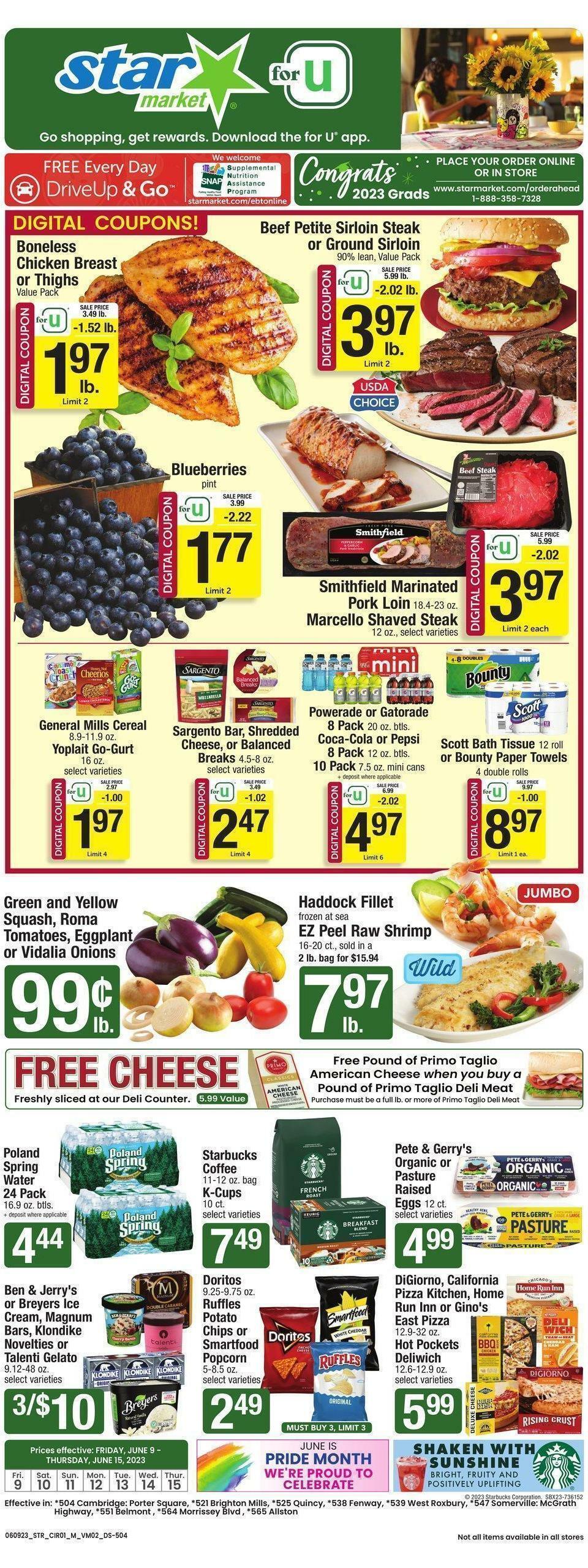Star Market Flyer from June 9