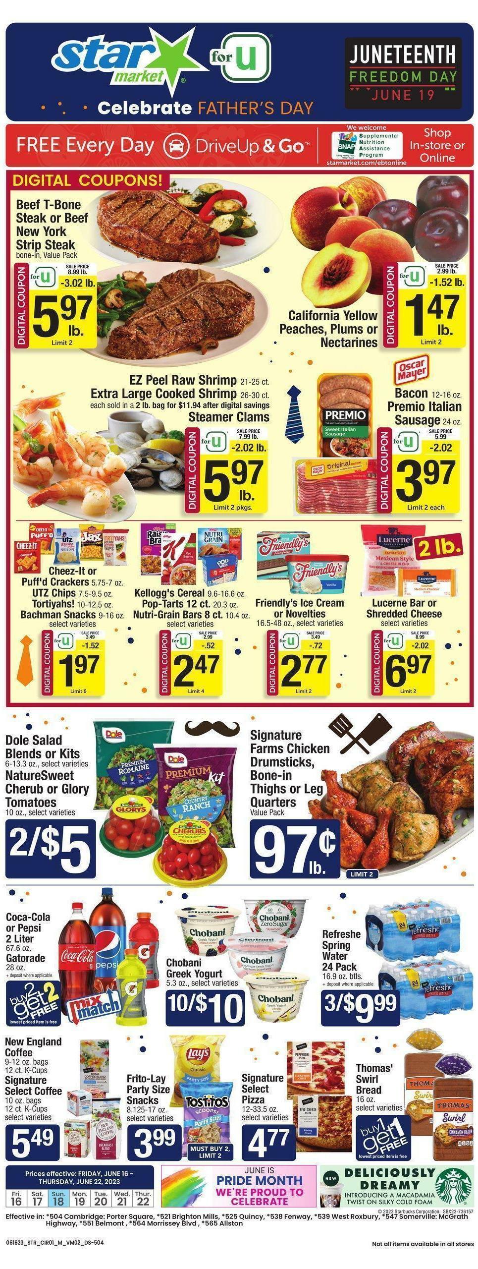 Star Market Flyer from June 16