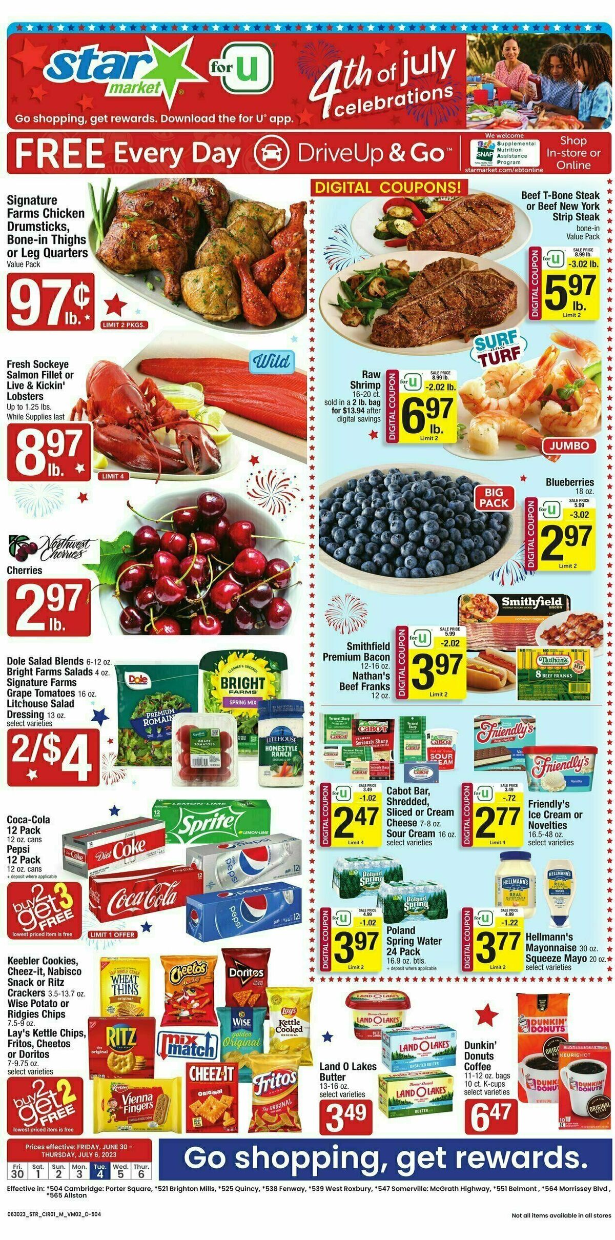 Star Market Flyer from June 30