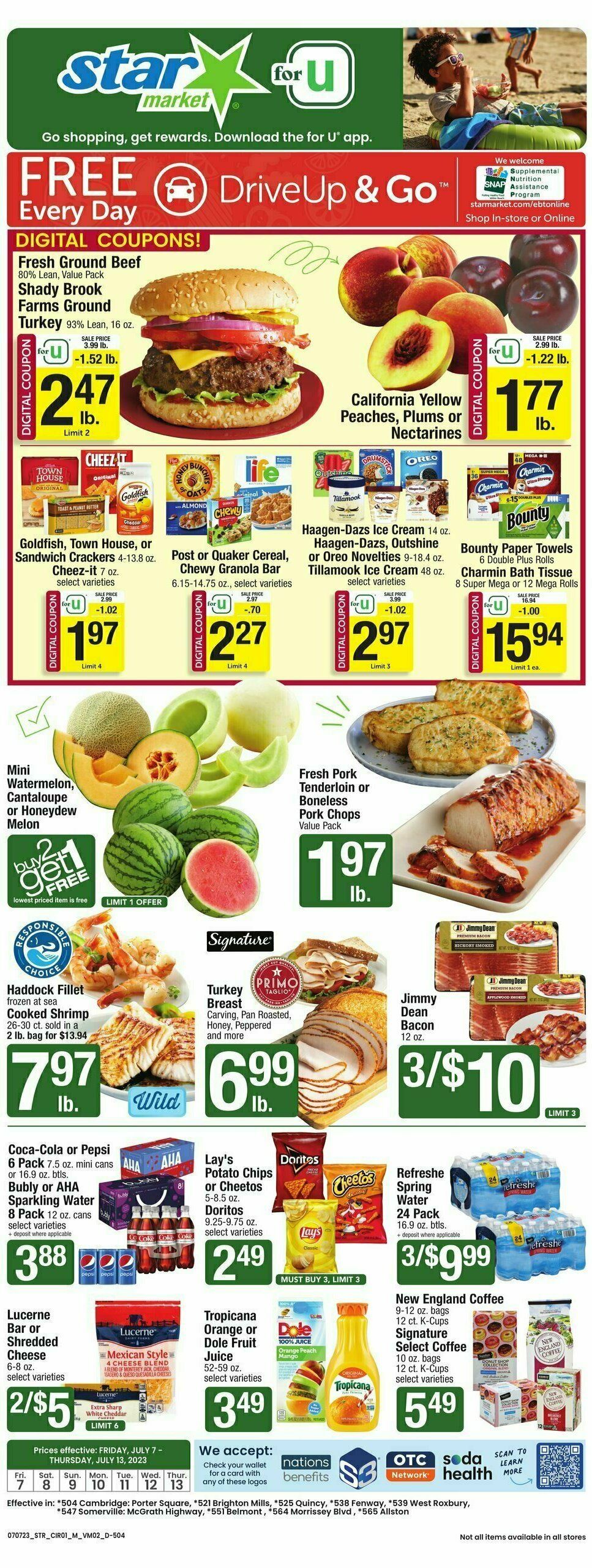 Star Market Flyer from July 7