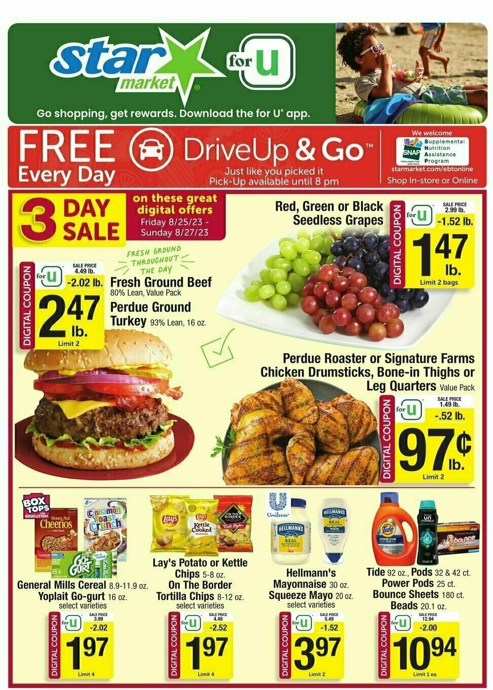Star Market Flyer from August 25