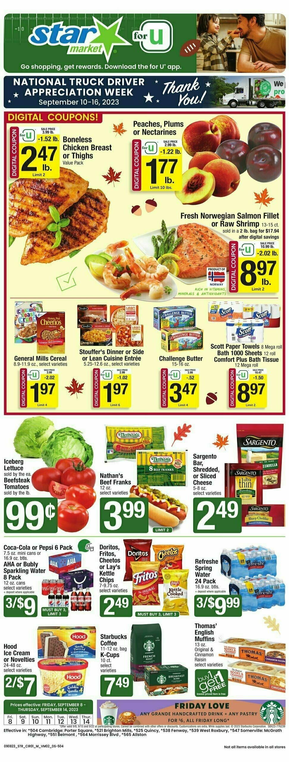 Star Market Flyer from September 8