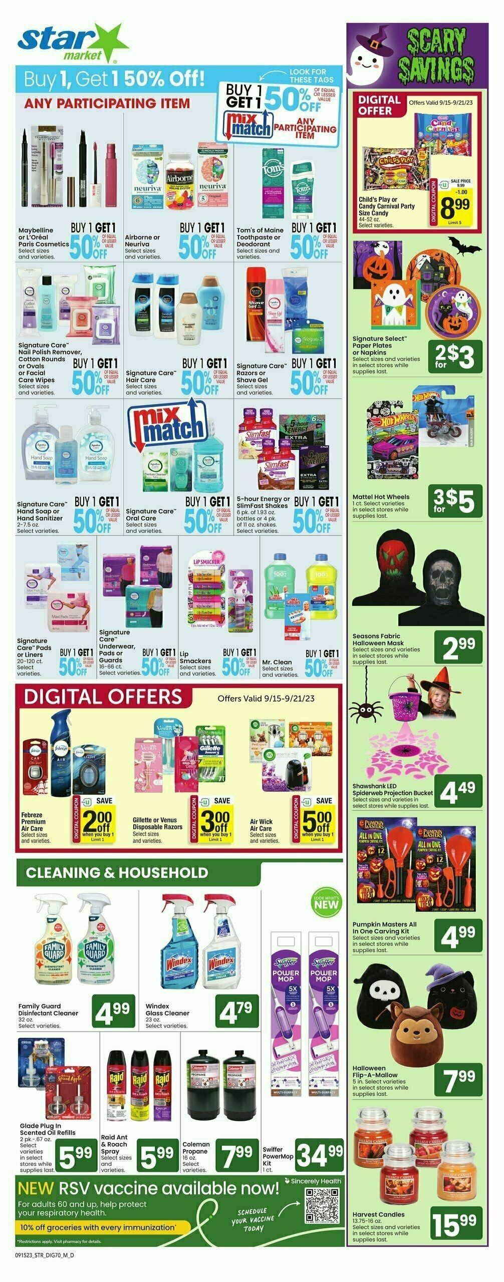 Star Market Additional Savings Flyer from September 15