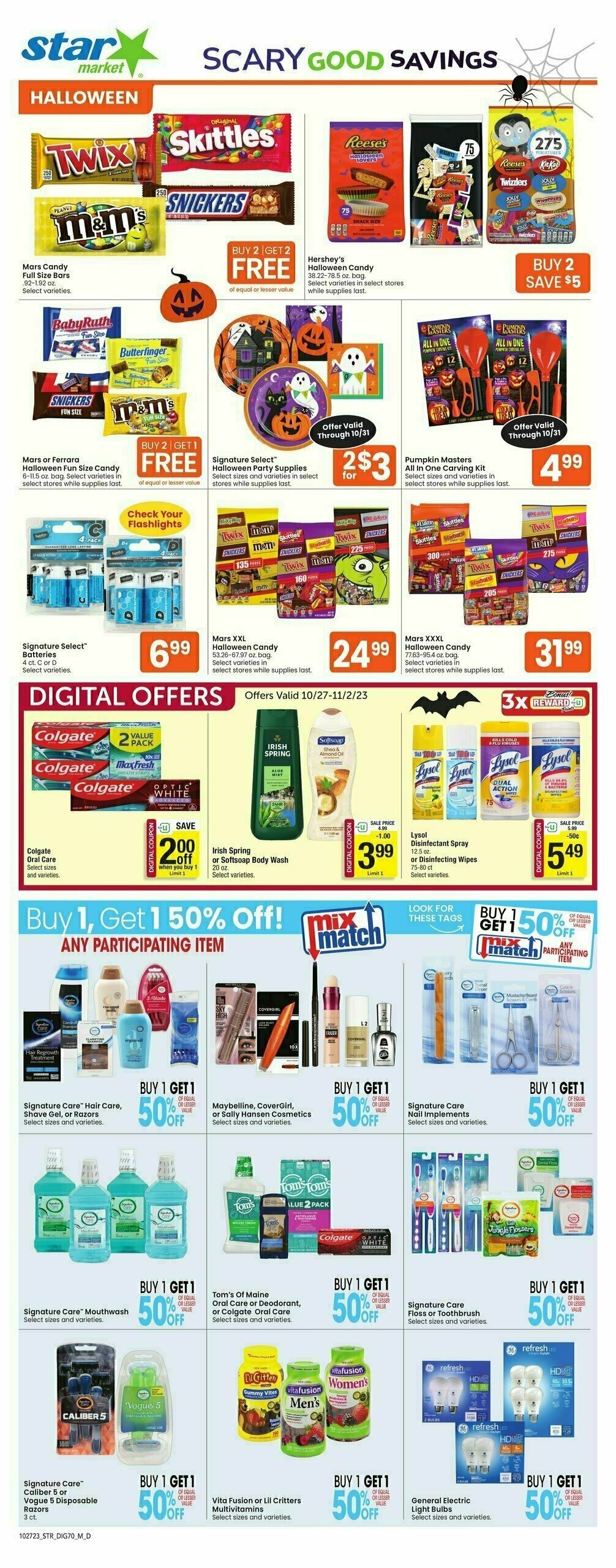 Star Market Additional Savings Flyer from October 27