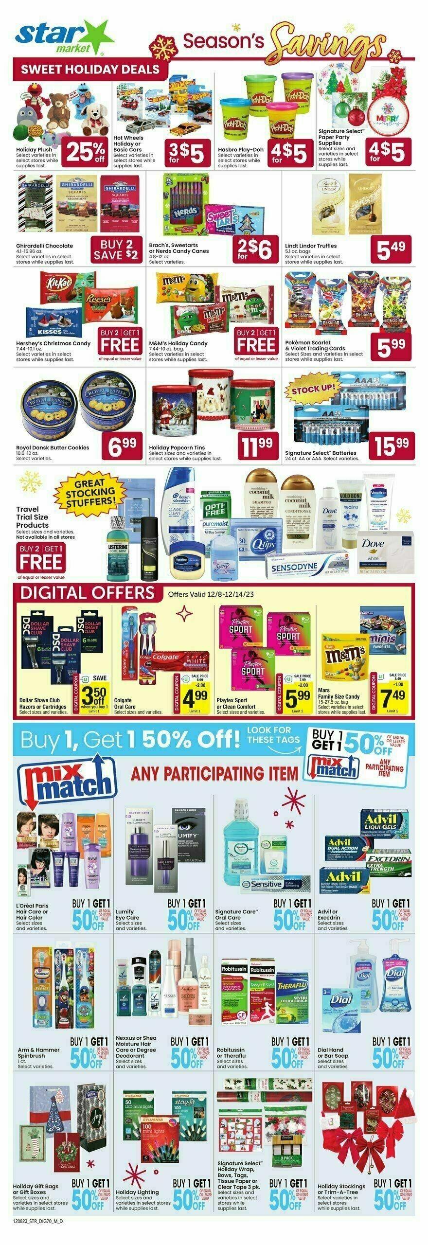 Star Market Additional Savings Flyer from December 8