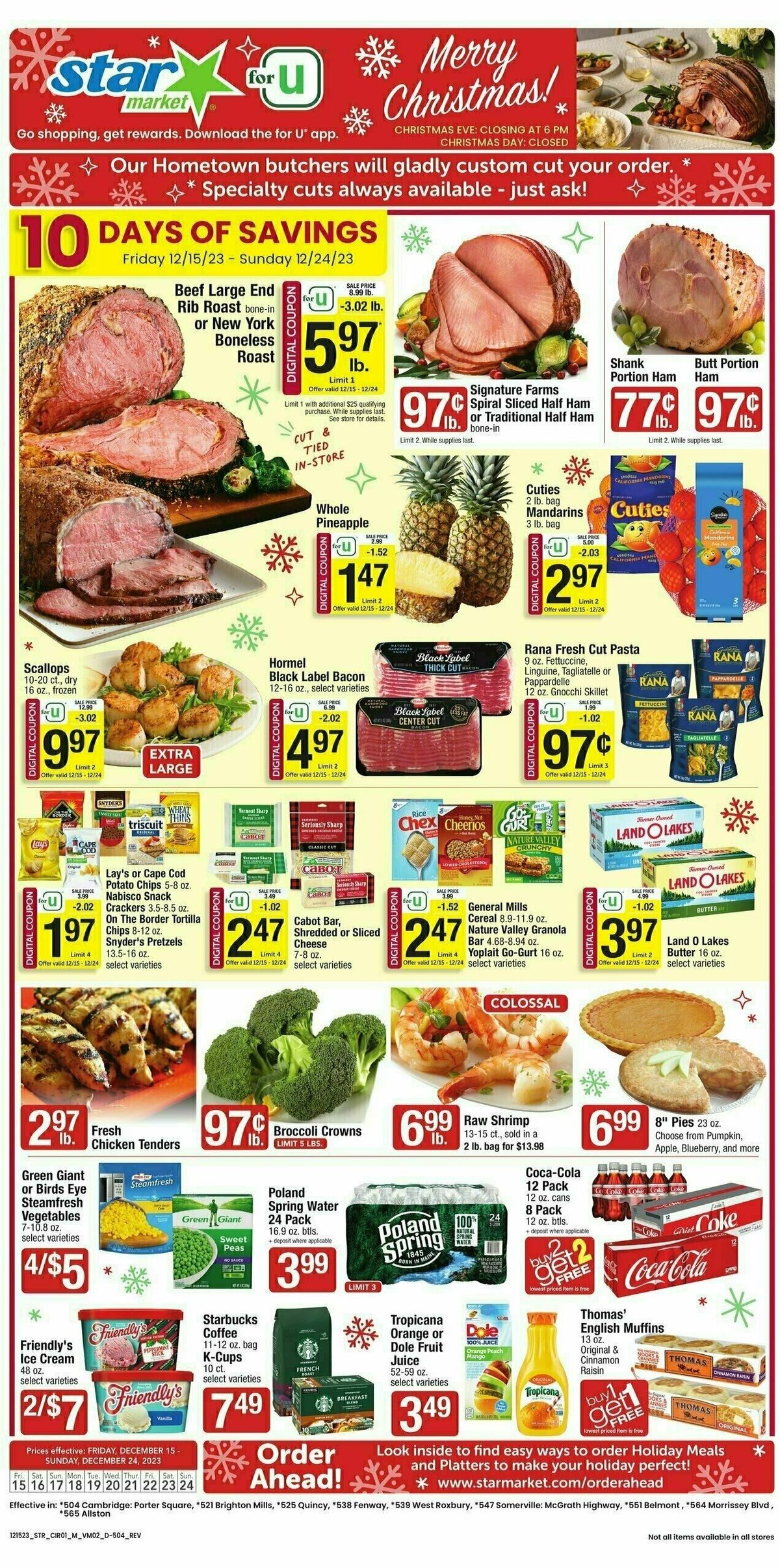 Star Market Flyer from December 15