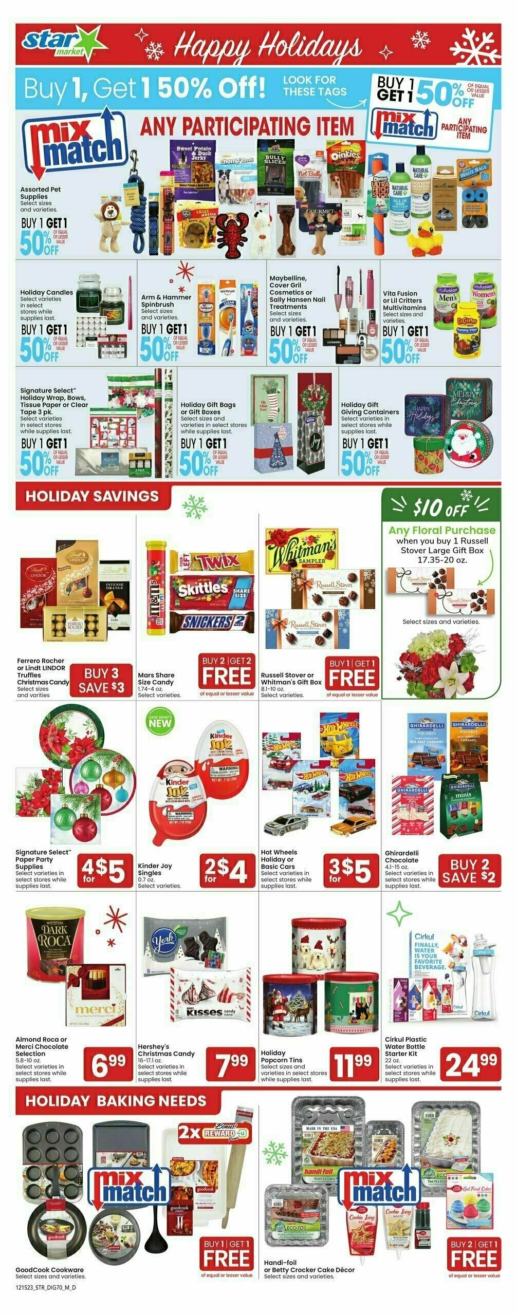 Star Market Additional Savings Flyer from December 15