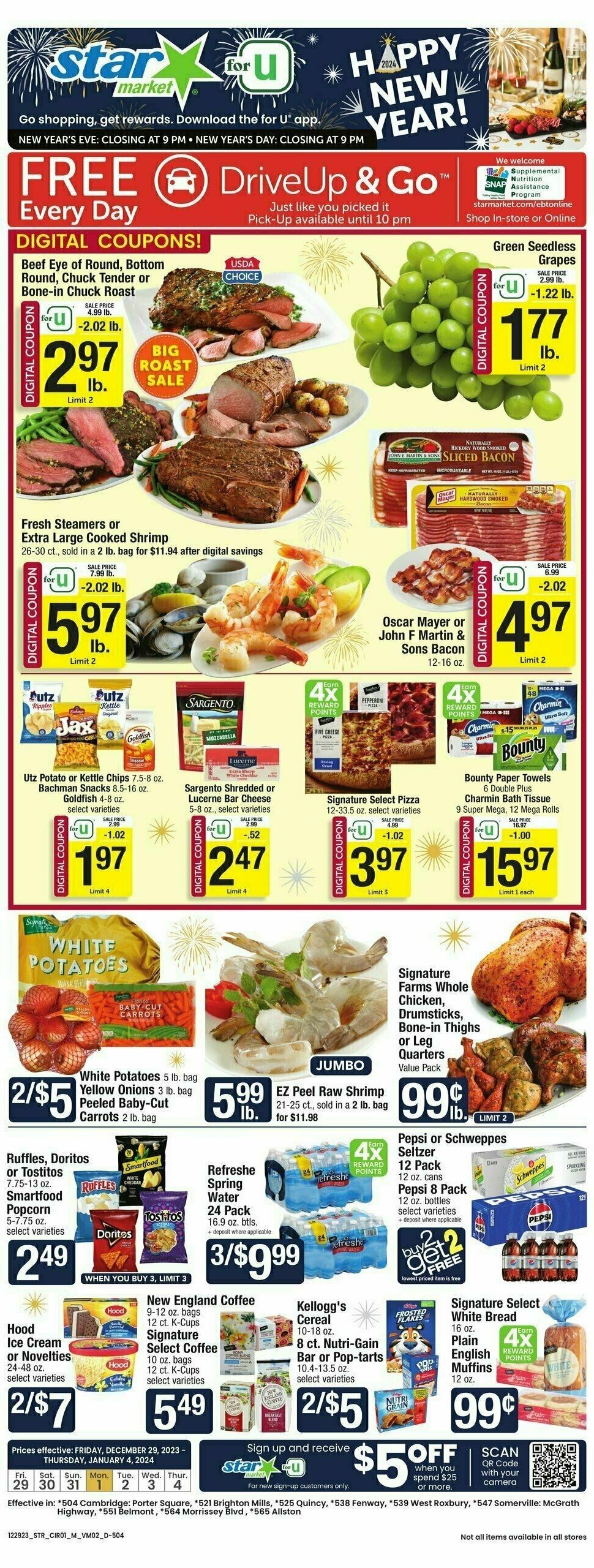 Star Market Flyer from December 29