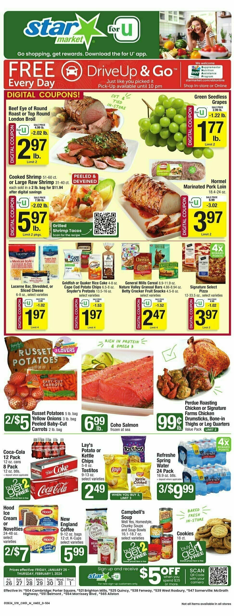 Star Market Flyer from January 26