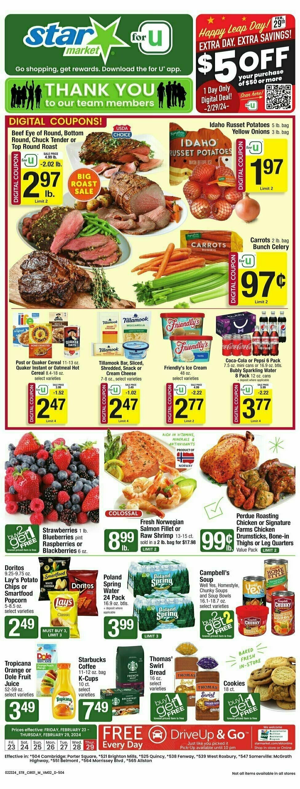 Star Market Flyer from February 23