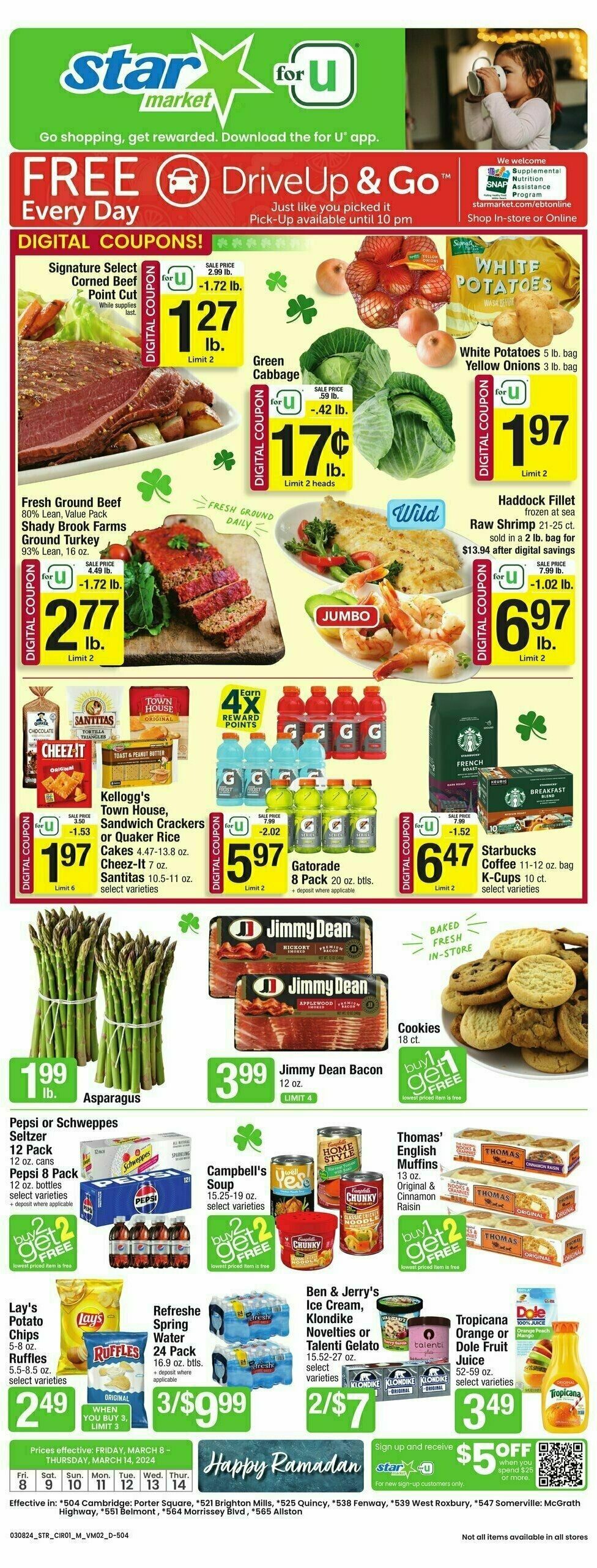 Star Market Flyer from March 8