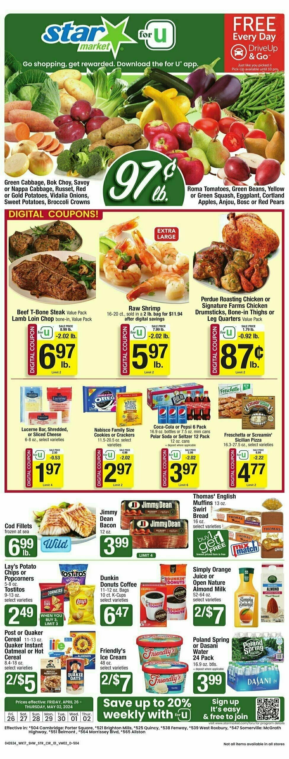 Star Market Flyer from April 26