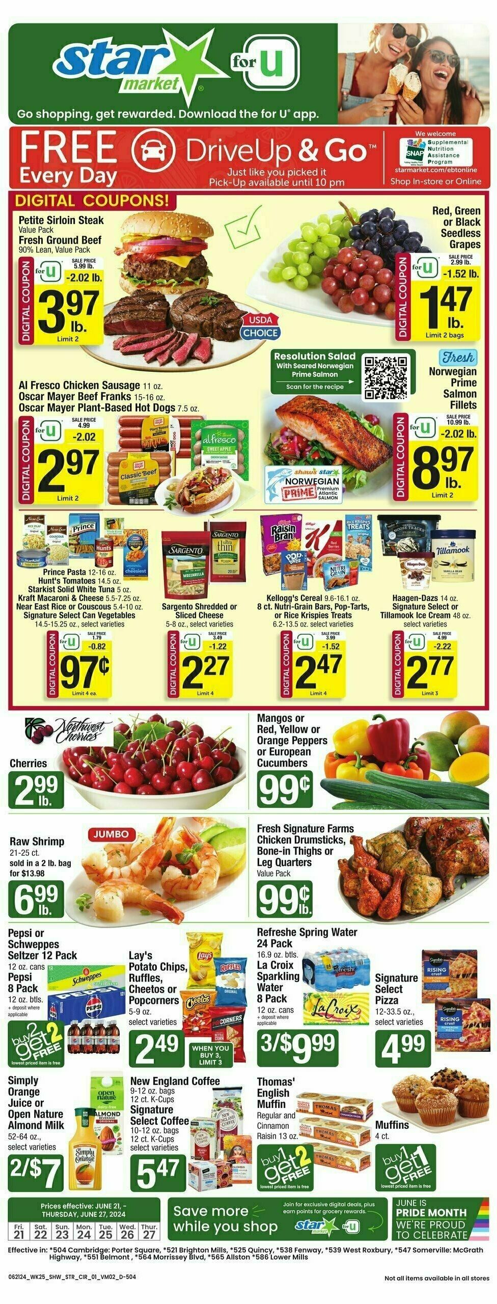 Star Market Flyer from June 21