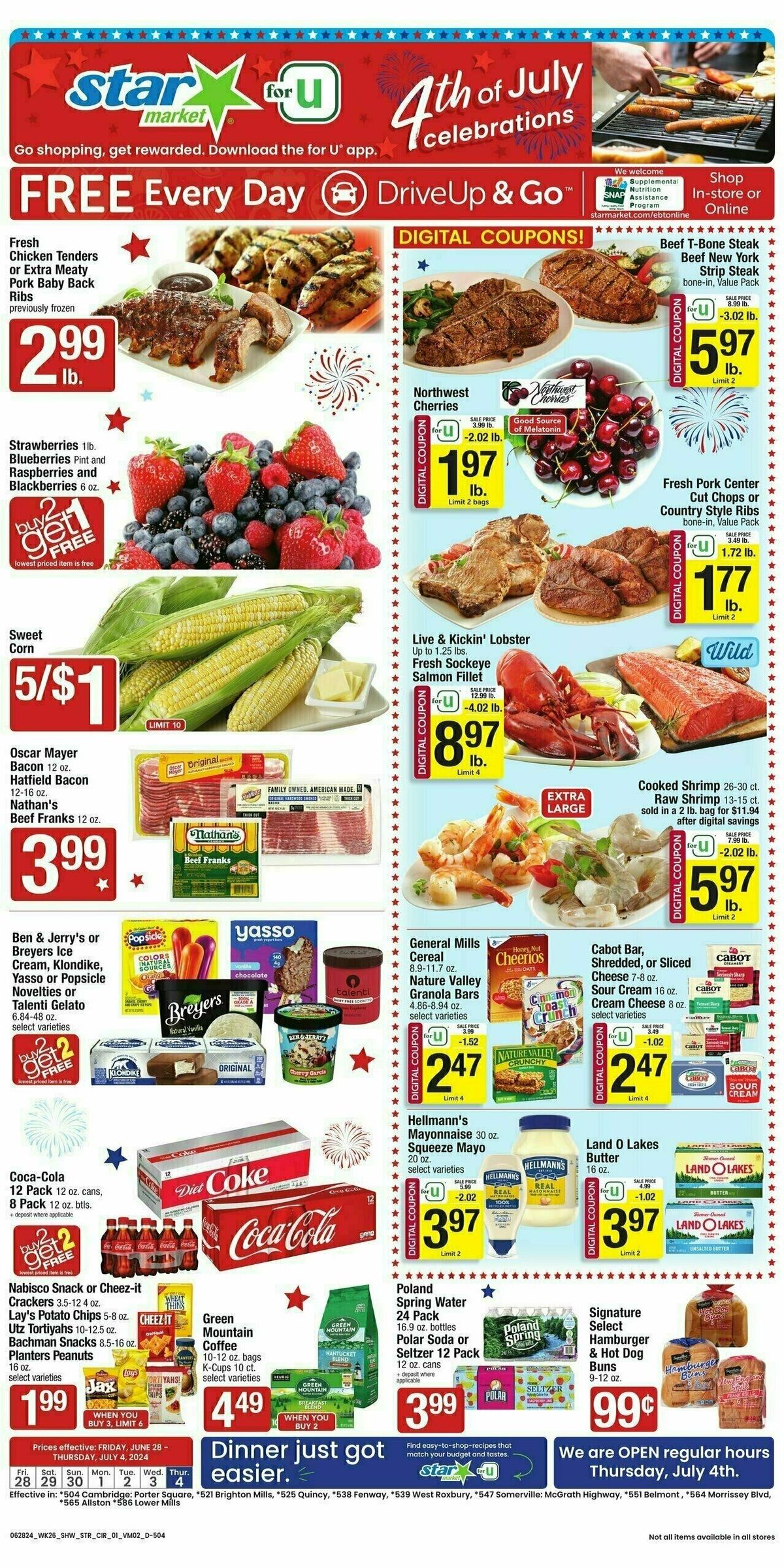 Star Market Flyer from June 28