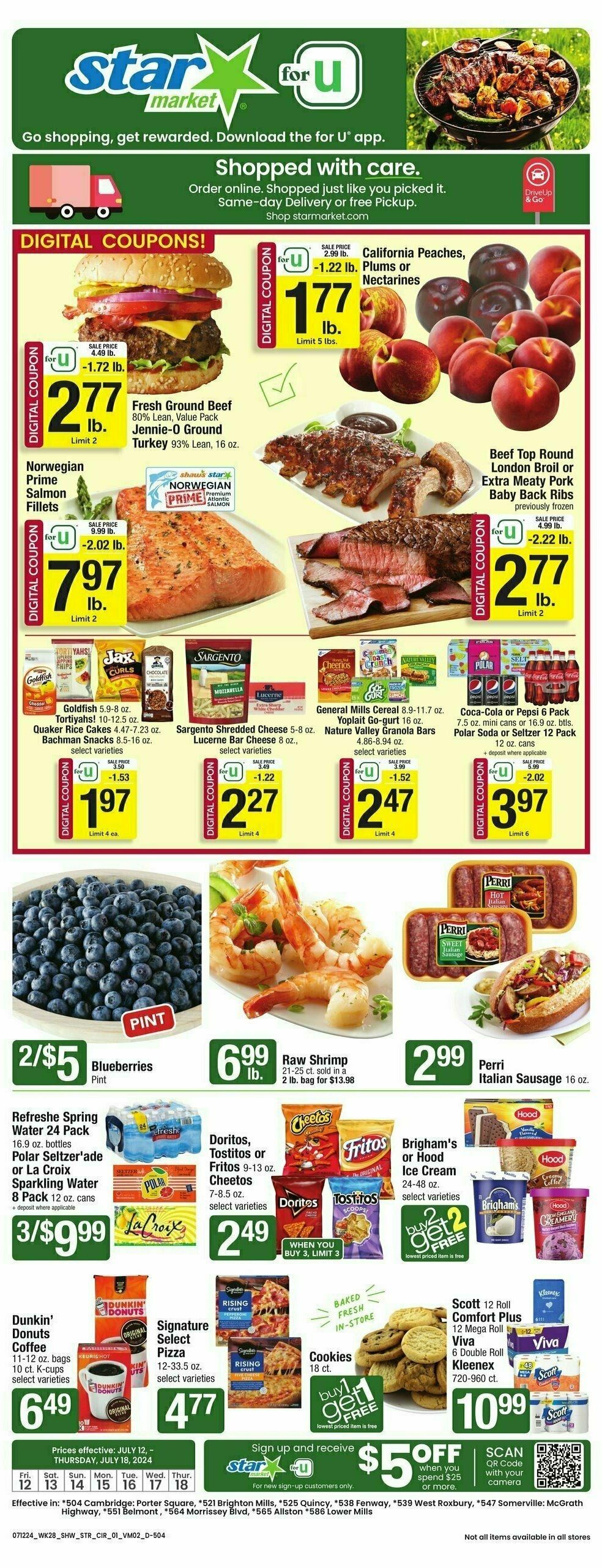 Star Market Flyer from July 12