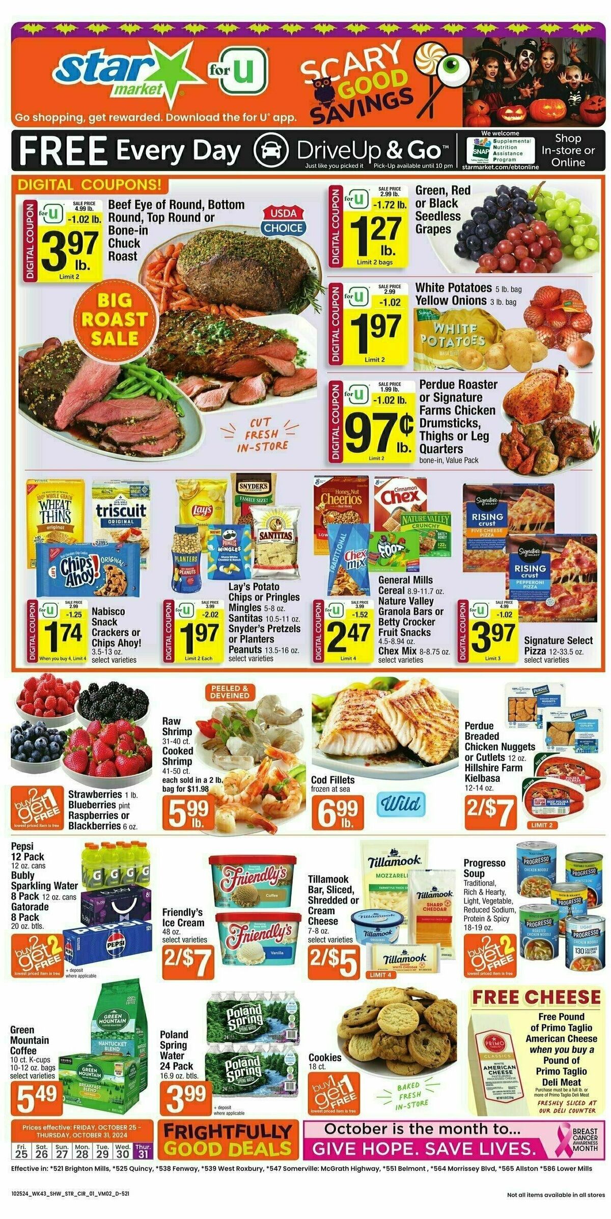 Star Market Flyer from October 25