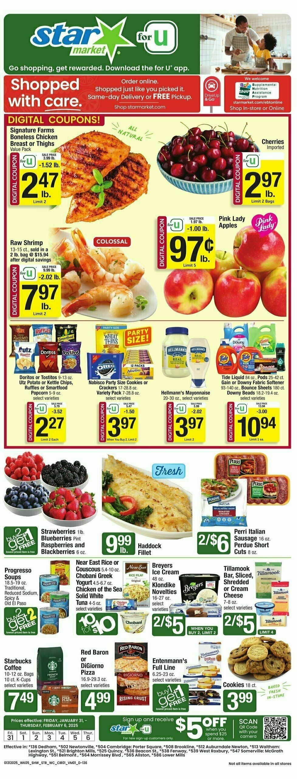 Star Market Flyer from January 31