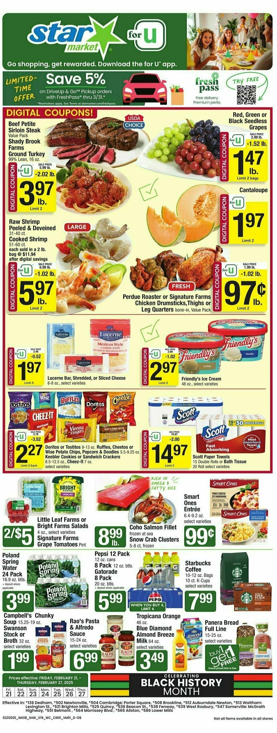 Star Market Flyer from February 21