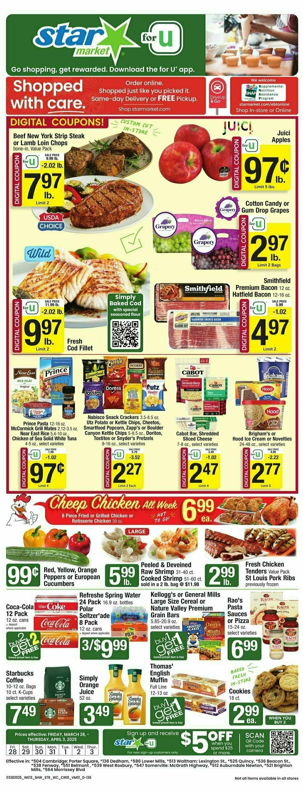 Star Market Flyer from March 28