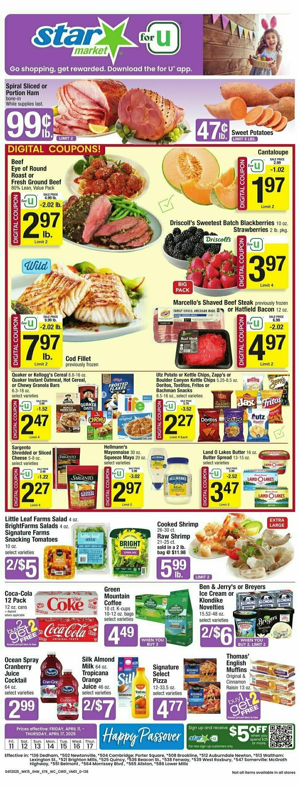 Star Market Flyer from April 11