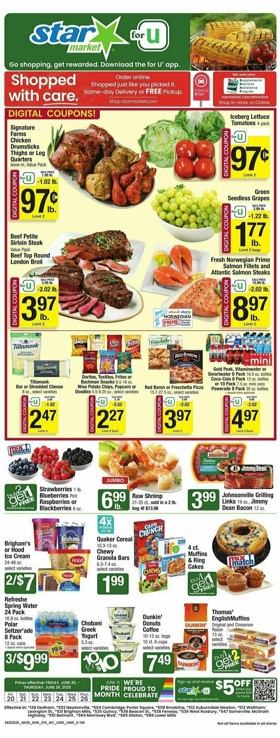 Star Market Flyer from June 20