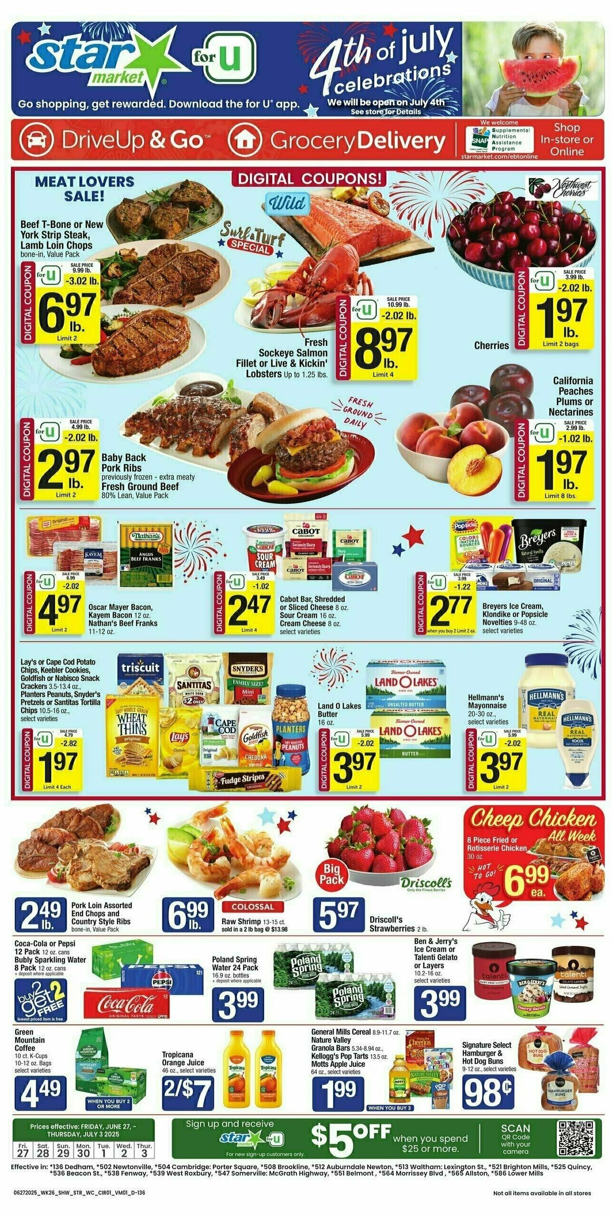 Star Market Flyer from June 27