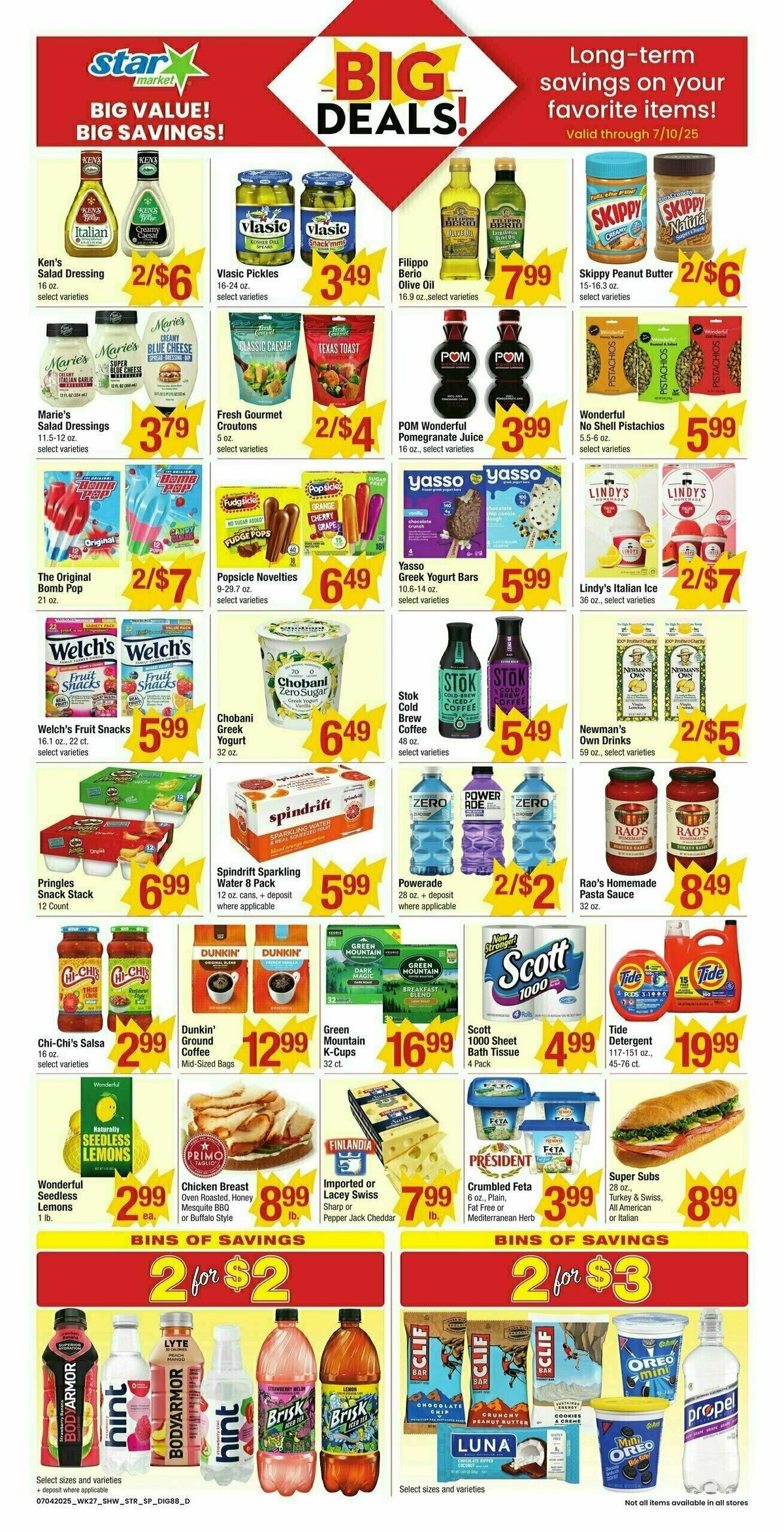 Star Market Additional Savings Flyer from July 4