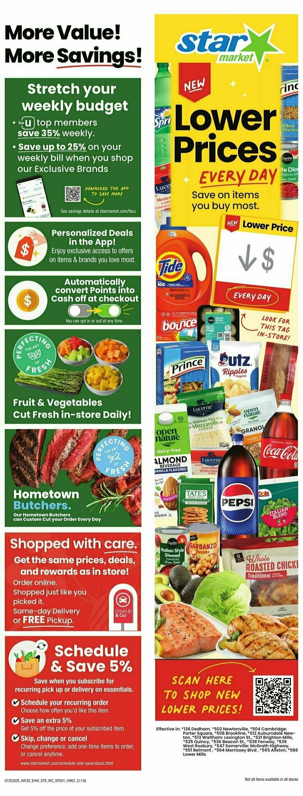 Star Market Flyer from July 25