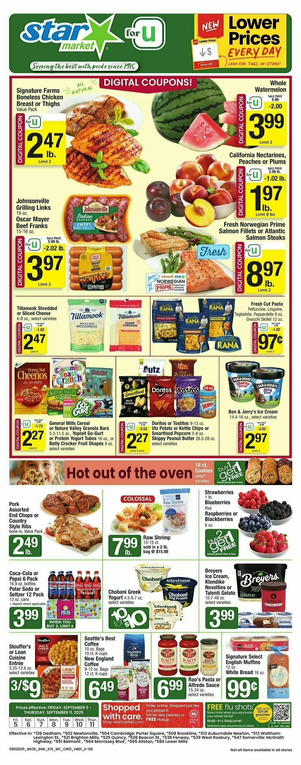 Star Market Flyer from September 5