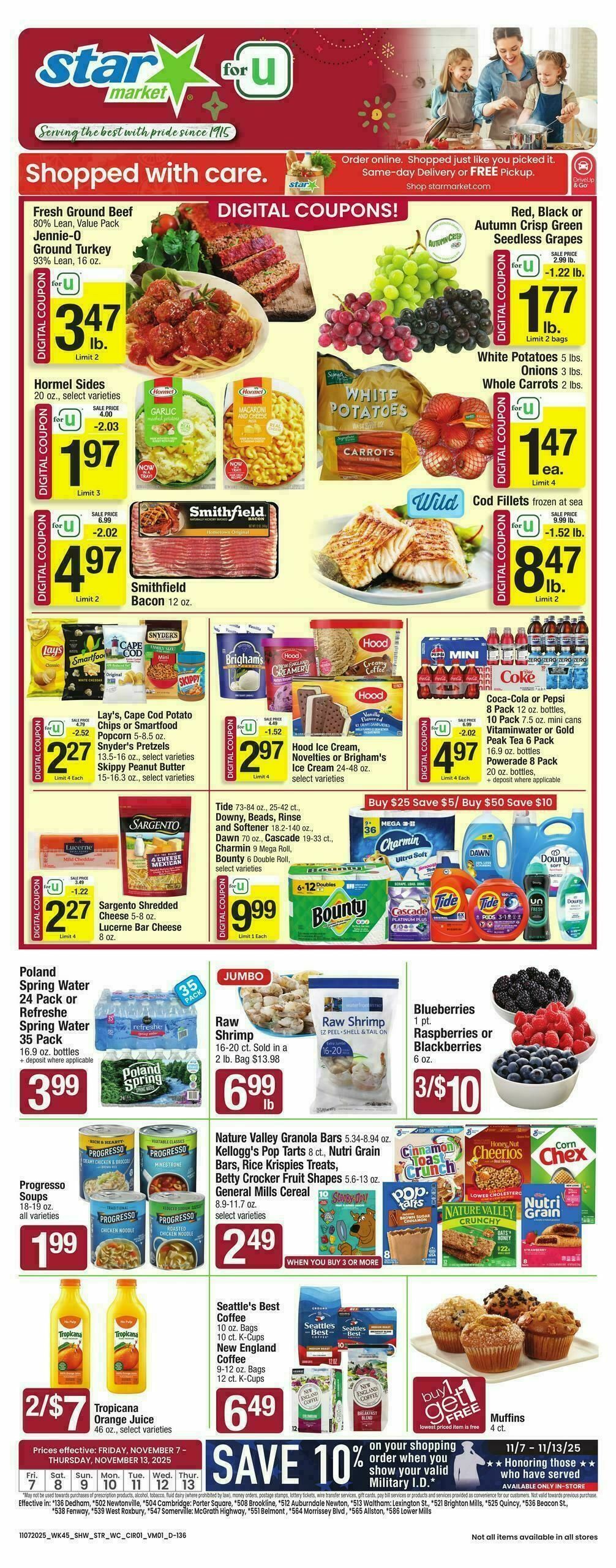 Star Market Flyer from November 7